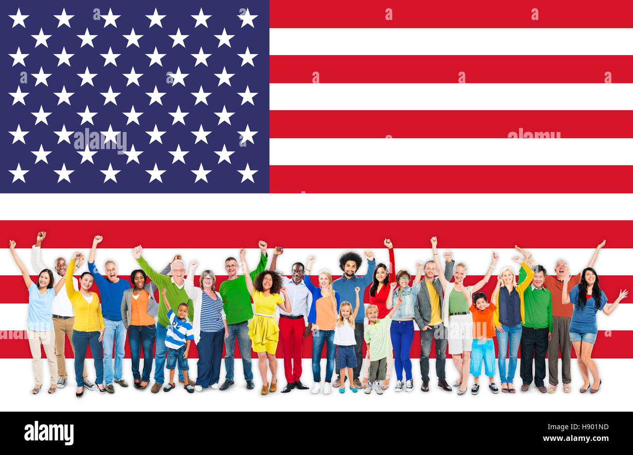 American Flag Nationality Liberty Country Concept Stock Photo - Alamy