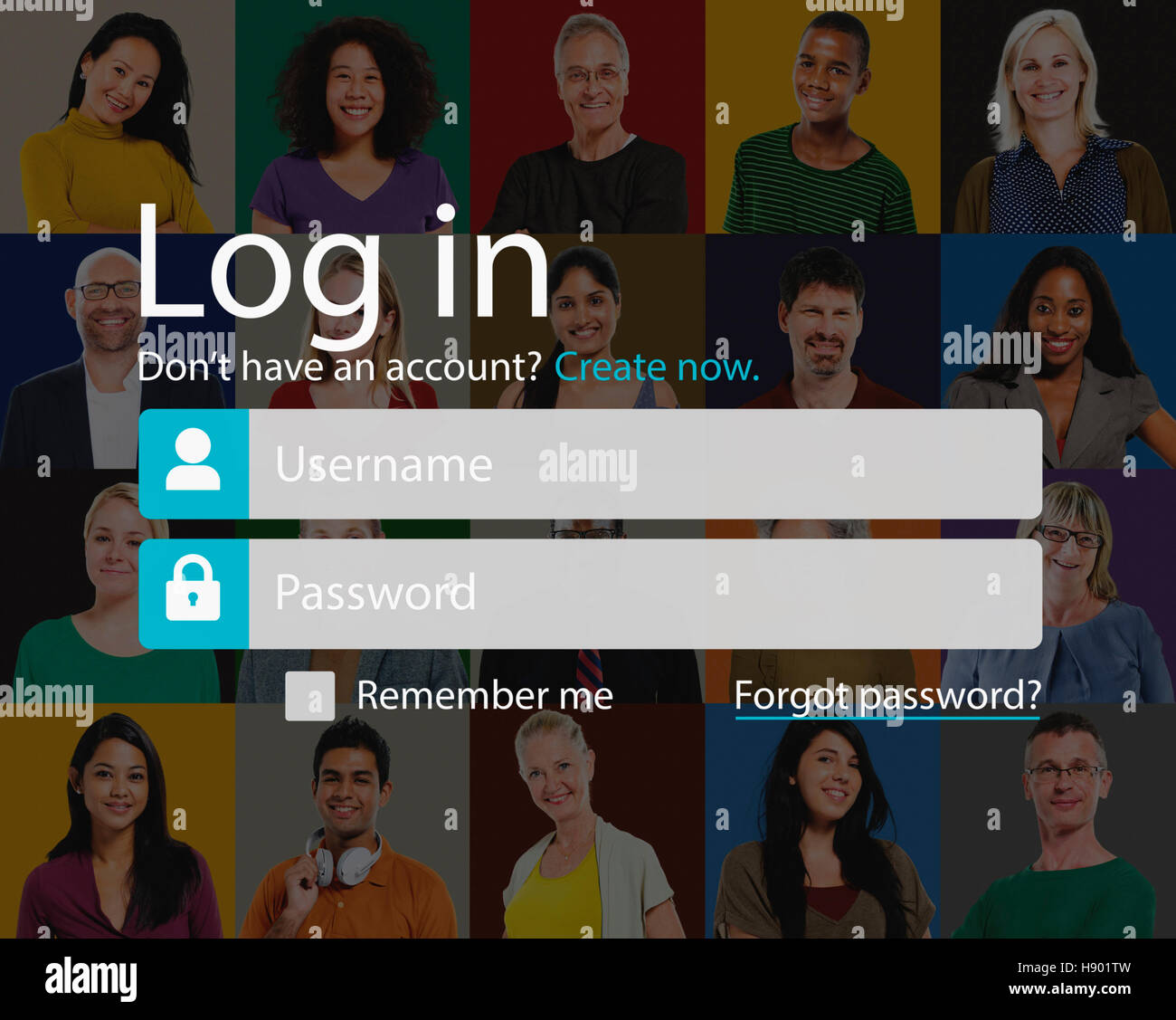 Log In Sign Up Register Account Page Concept Stock Photo - Alamy