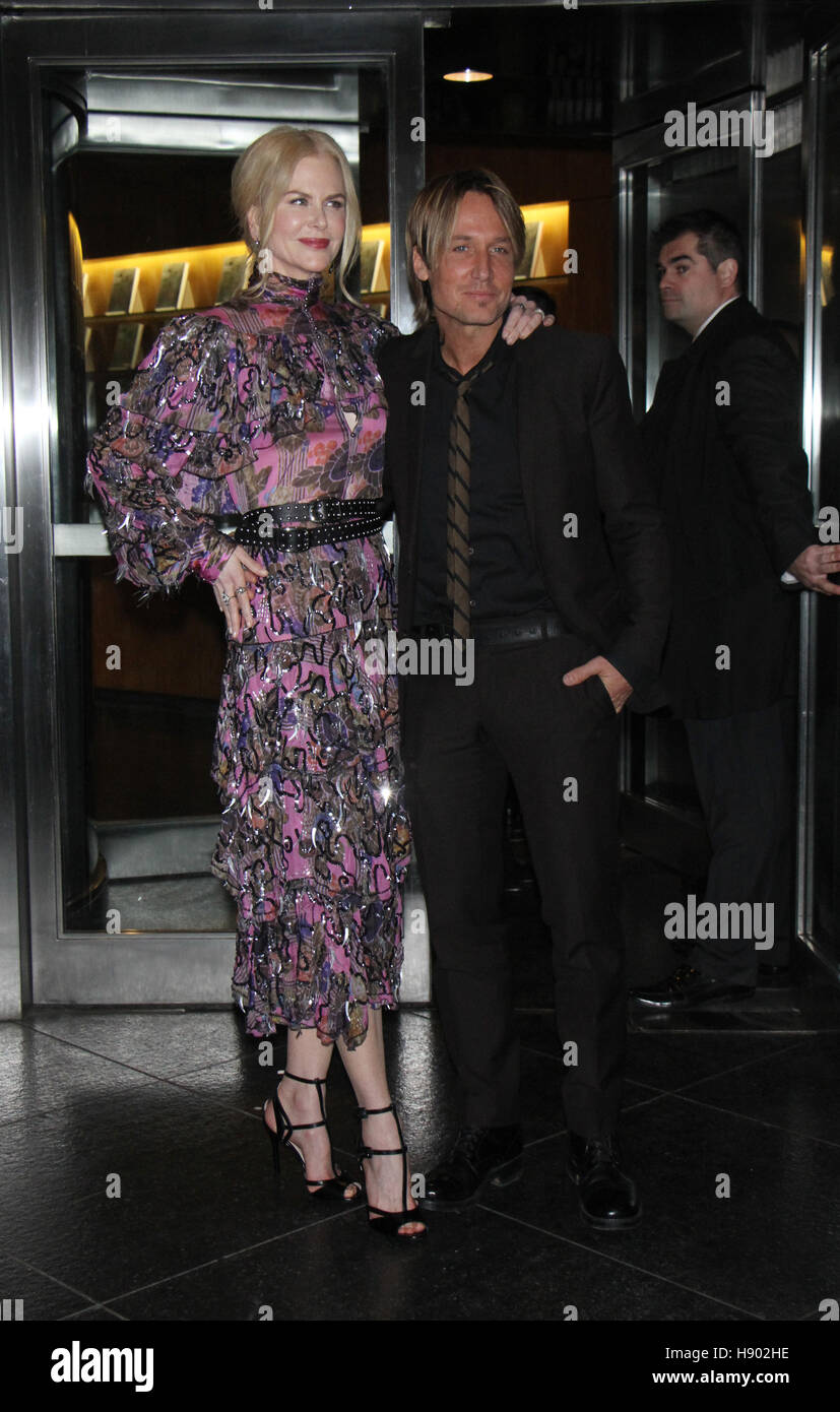 NEW YORK, NY November 16: Nicole Kidman, Keith Urban at the Weinstein ...
