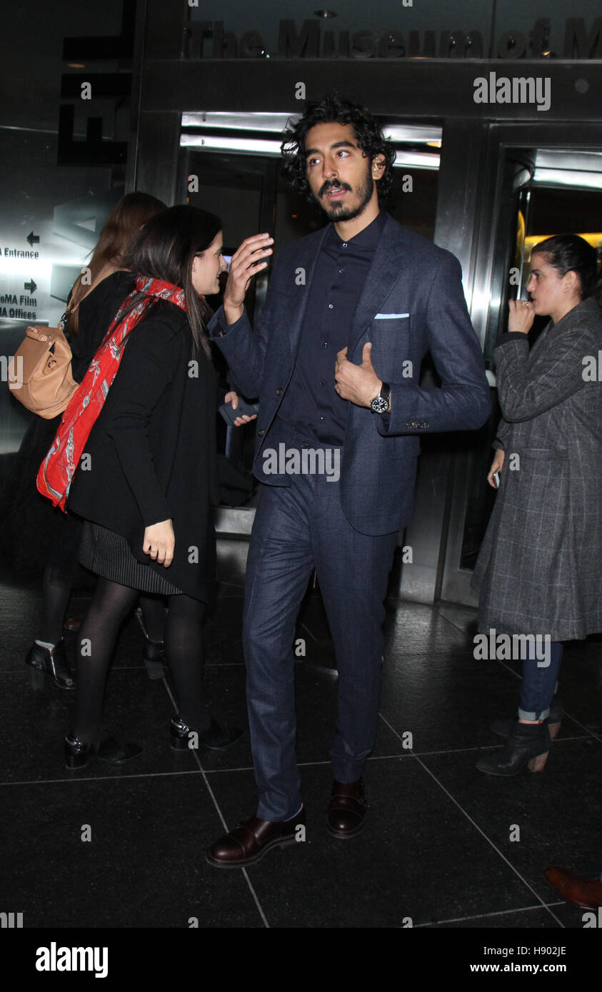 NEW YORK, NY November 16:Dev Patel at the Weinstein Company present the ...
