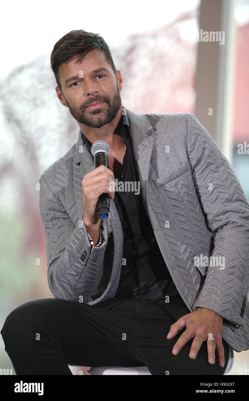 Las Vegas, NV, USA. 16th Nov, 2016. Ricky Martin attends a news ...