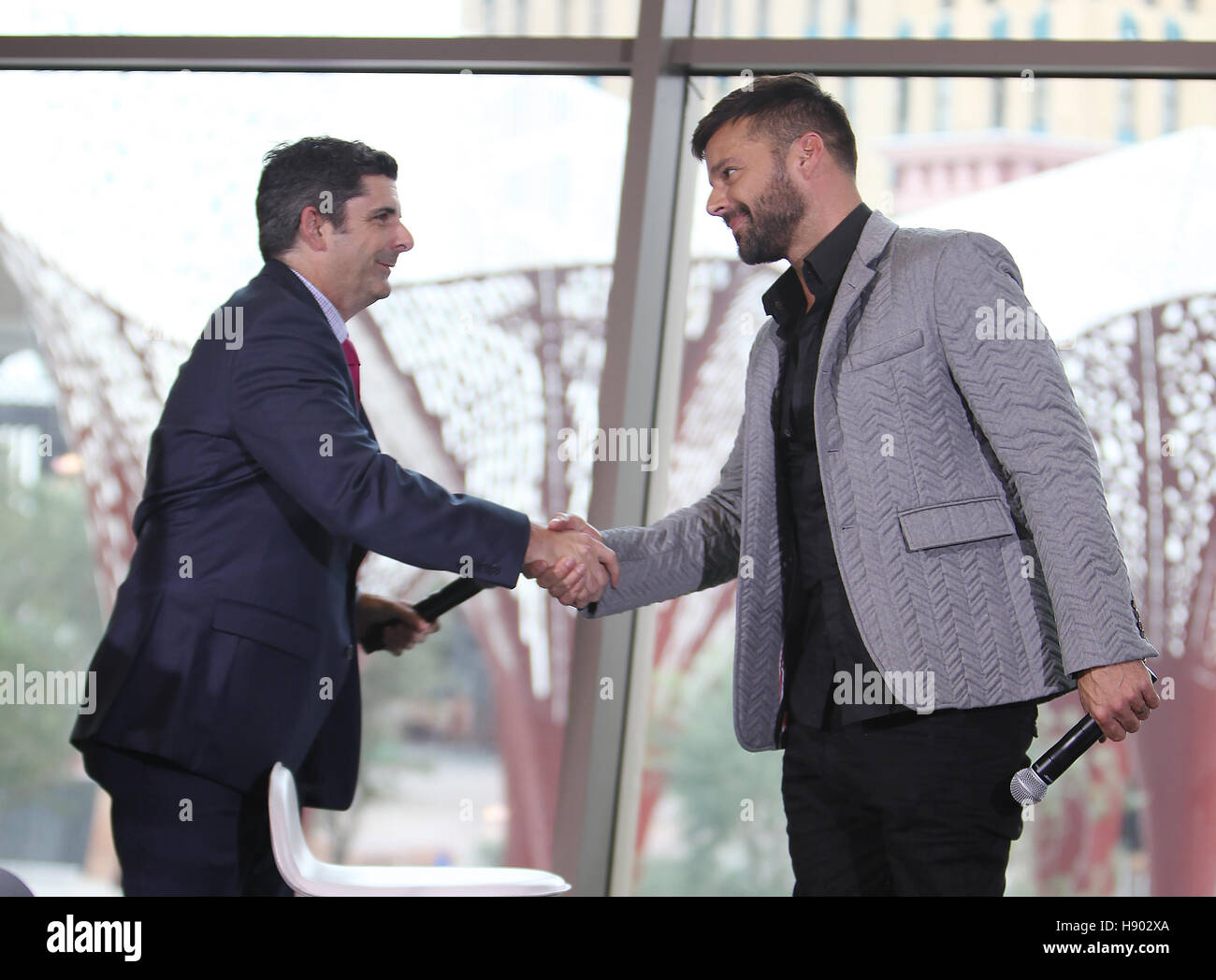 Las Vegas, NV, USA. 16th Nov, 2016. Ricky Martin attends a news ...