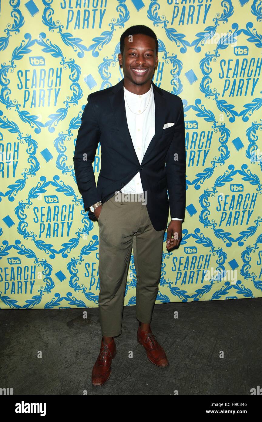 New York, NY, USA. 16th Nov, 2016. Brandon Micheal Hall at TBS Search ...