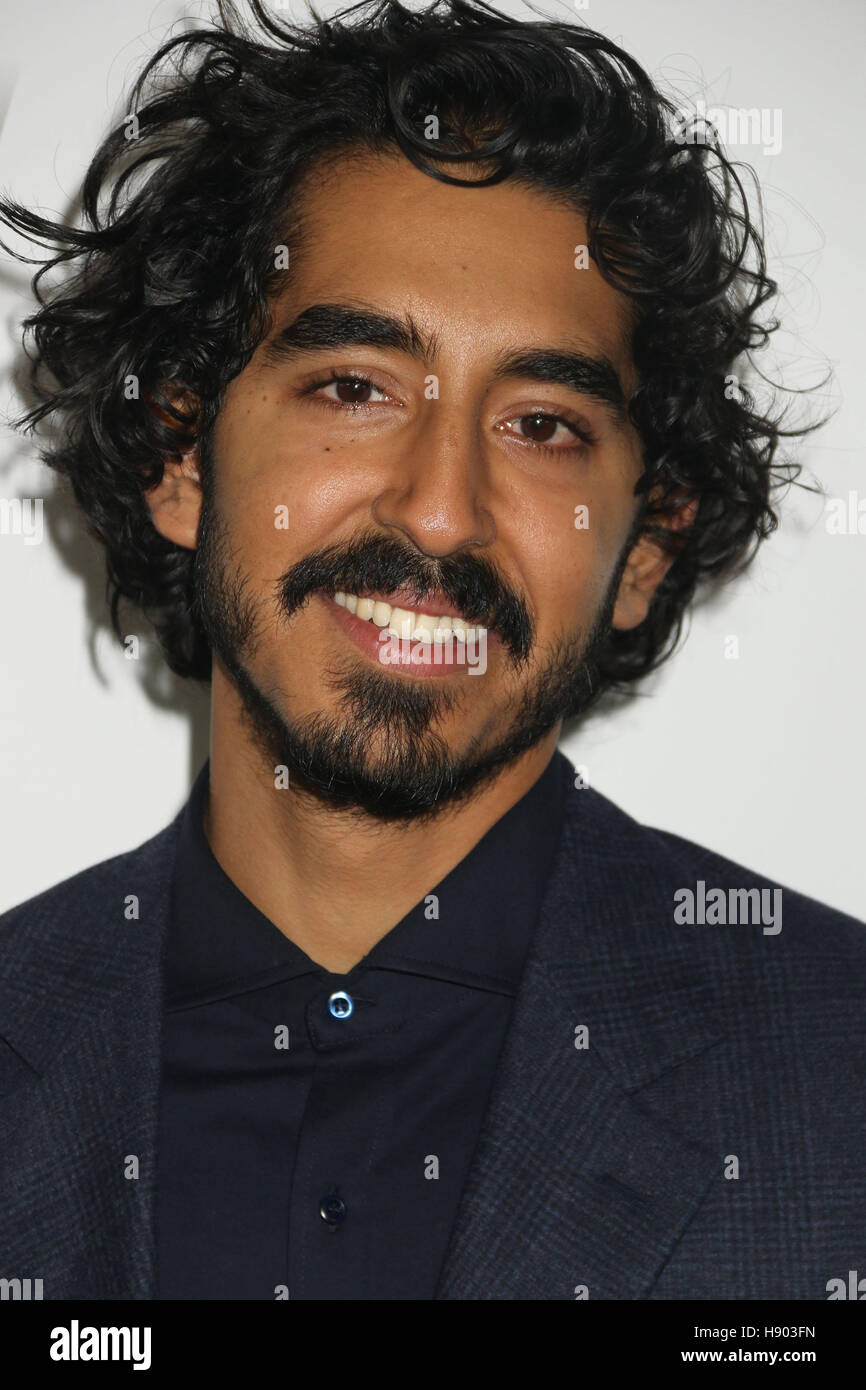 New York, USA. 16th Nov, 2016. Actor Dev Patel attends the New York ...