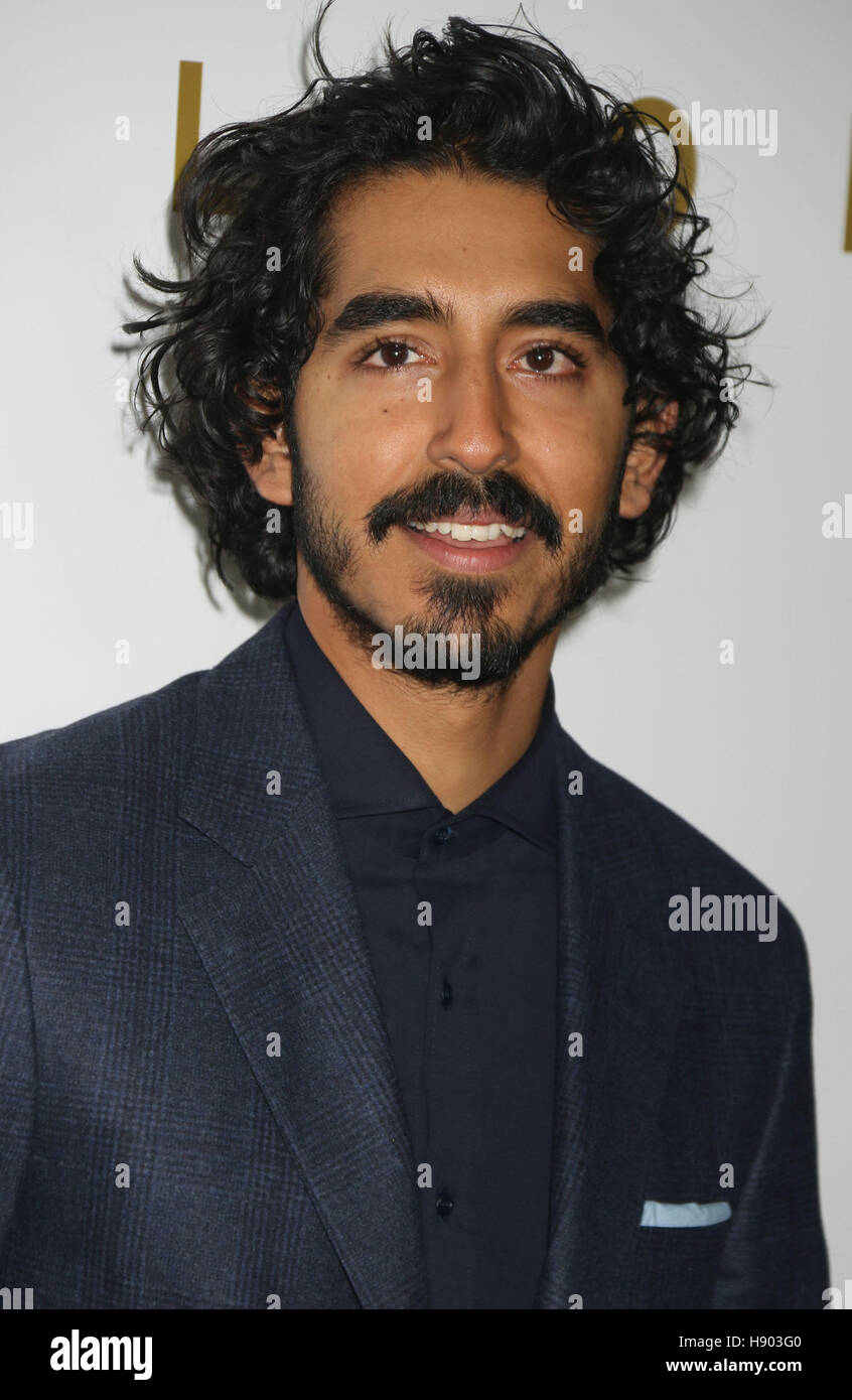 New York, USA. 16th Nov, 2016. Actor Dev Patel attends the New York ...