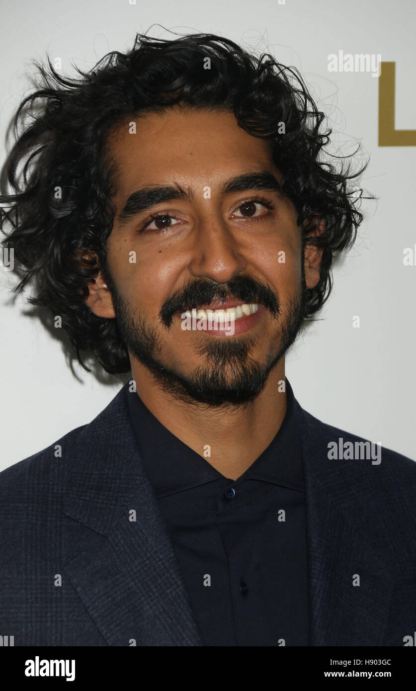 New York, USA. 16th Nov, 2016. Actor Dev Patel attends the New York ...