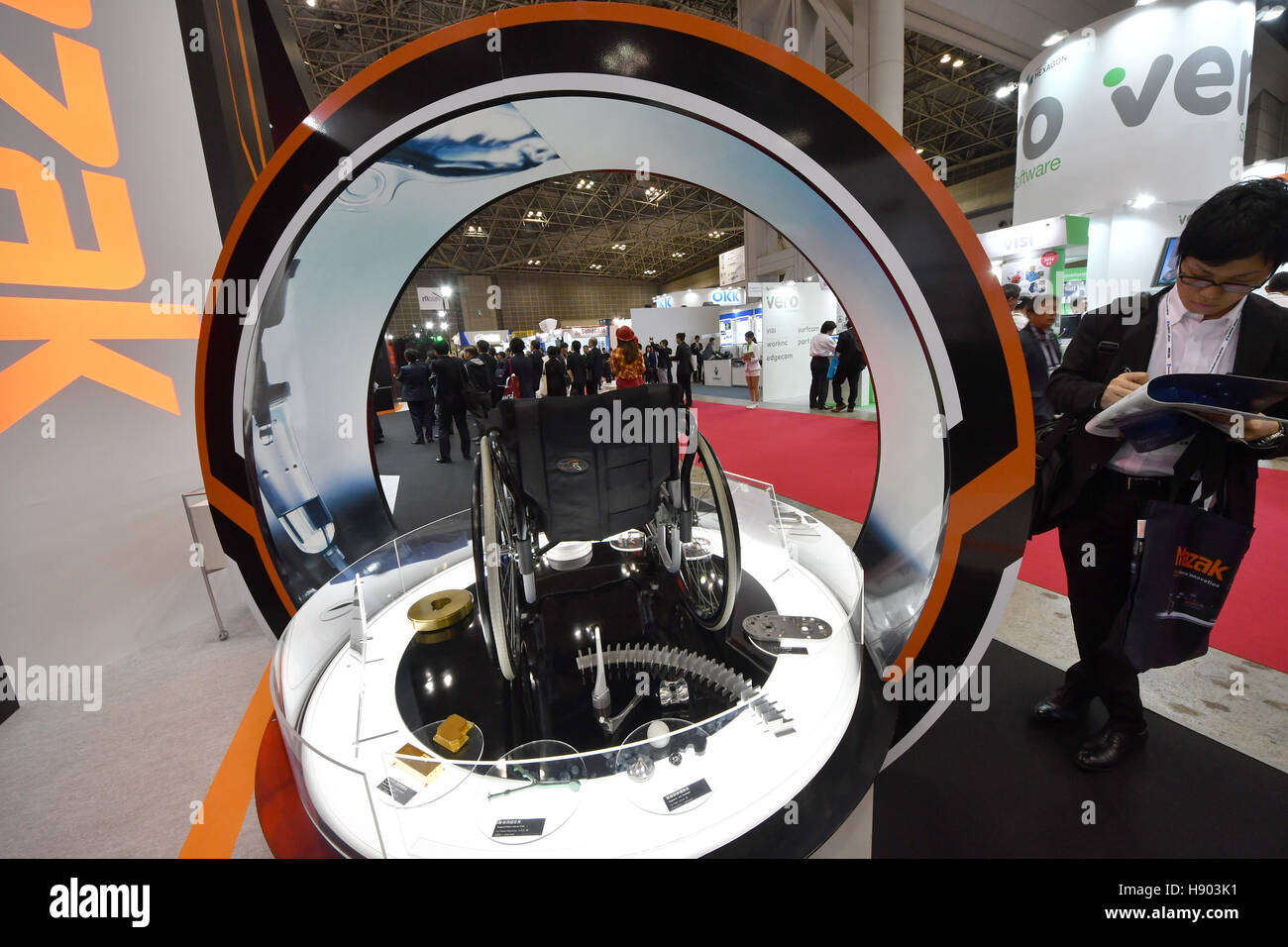 Tokyo, Japan. 17th Nov, 2016. Japan International Machine Tool Fair ...