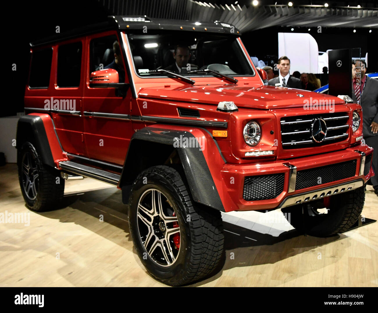 Los Angeles CA. 16th Nov, 2016. Mercedes G-Class 4x4 on display during ...