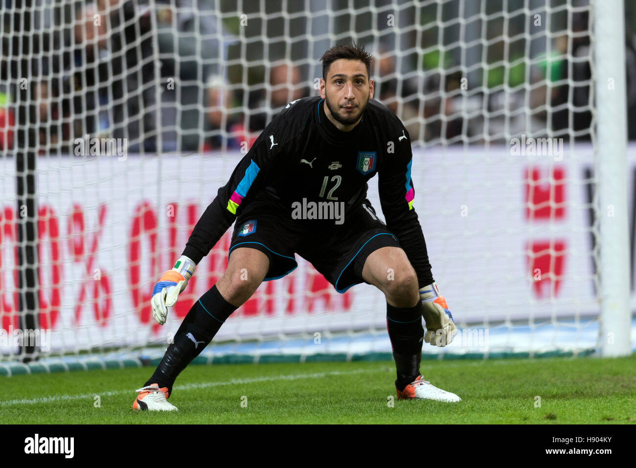 Milan, Italy. 15th Nov, 2016. Gianluigi Donnarumma (ITA) Football ...