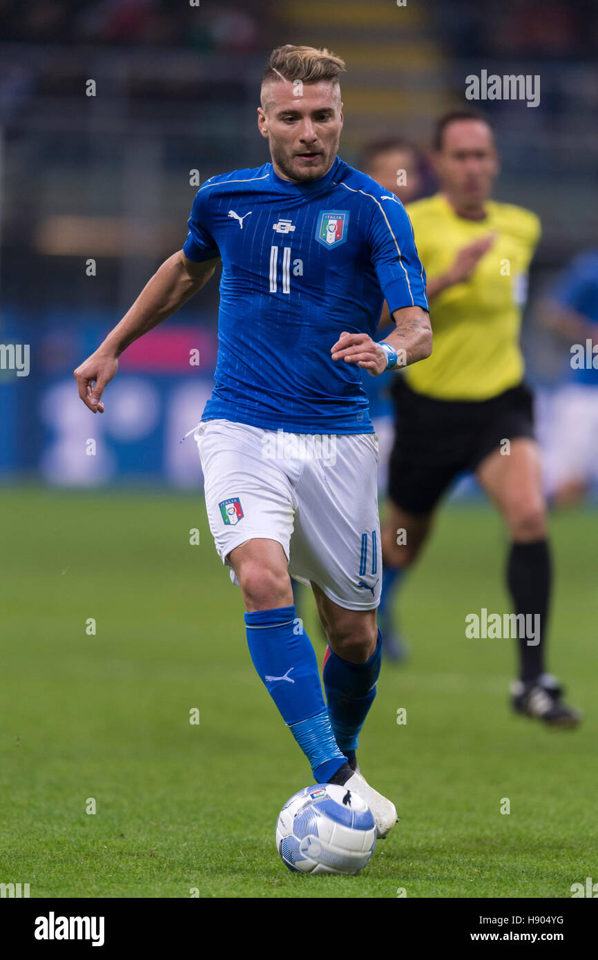 Milan, Italy. 15th Nov, 2016. Ciro Immobile (ITA) Football/Soccer ...