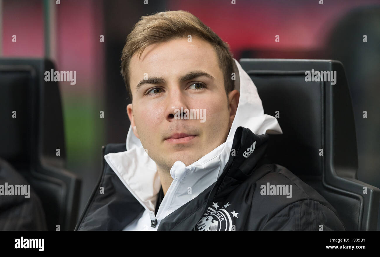 Milan, Italy. 15th Nov, 2016. Germany's Mario Goetze before the ...