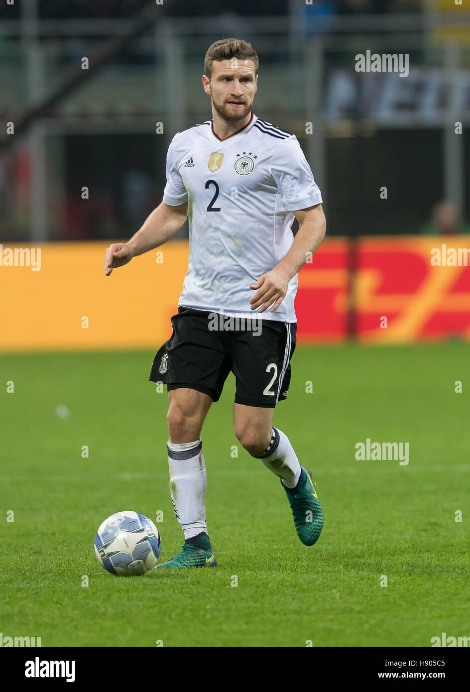 Milan, Italy. 15th Nov, 2016. Germany's Shkodran Mustafi in action ...