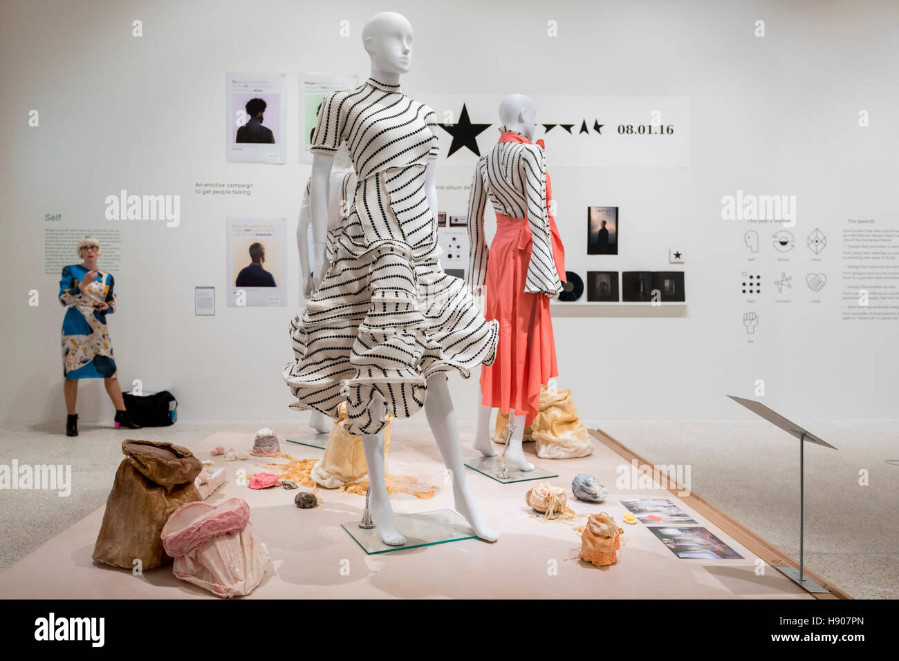 London, UK. 17 November 2016. Exhibits in the Beazley Designs area. The ...