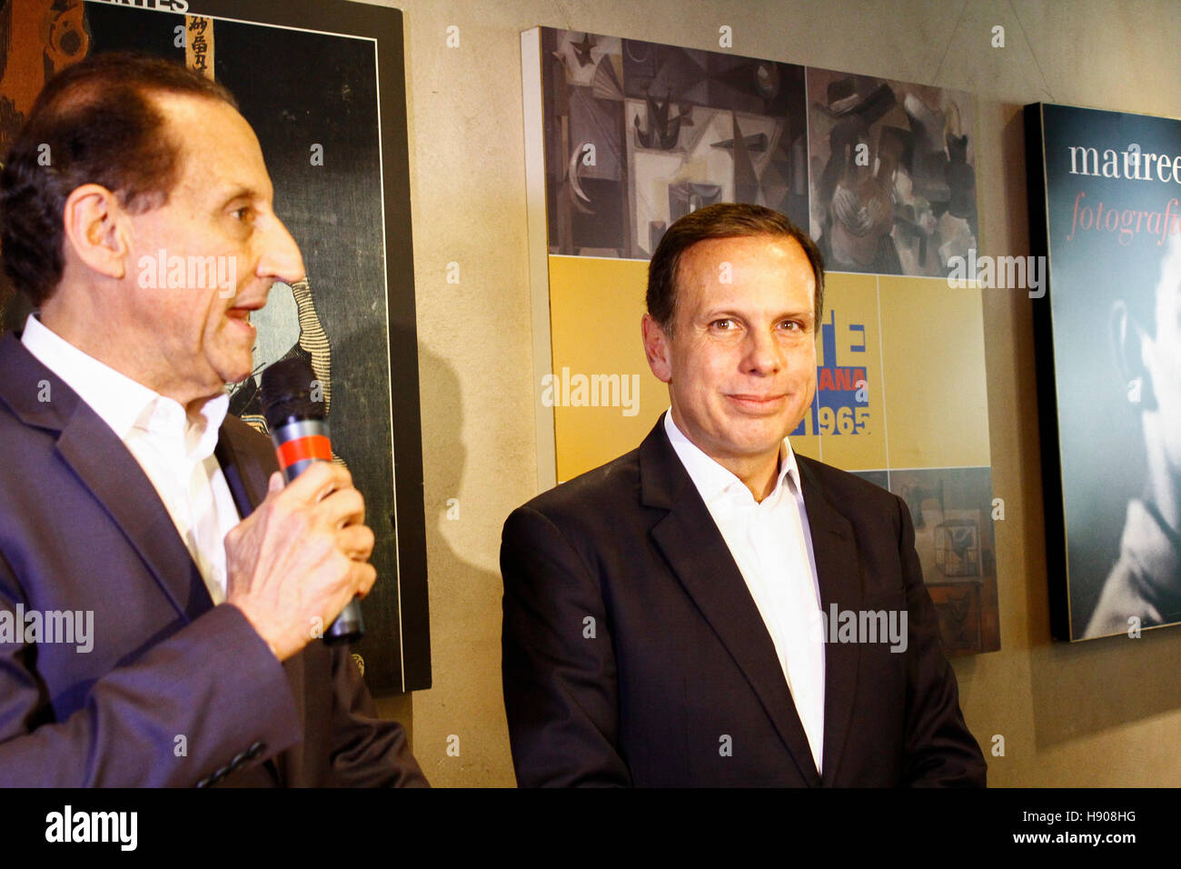 SÃO PAULO, SP - 17.11.2016: PAULO SKAF RECEBE JOÃO DORIA - Pictured ...