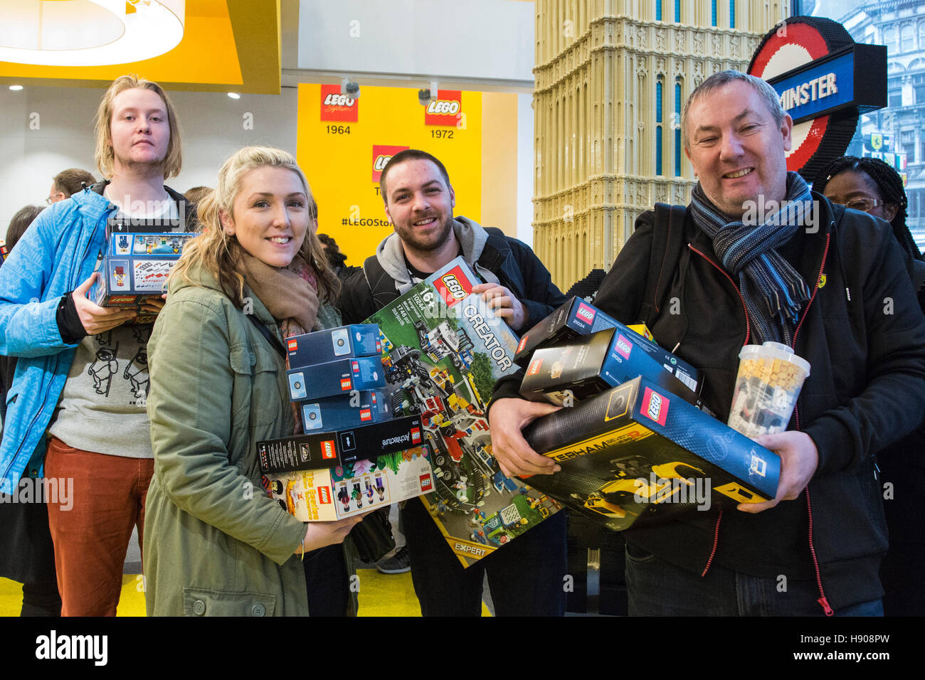 London, UK. 17 November 2016. London's LEGO Store opened in Leicester ...