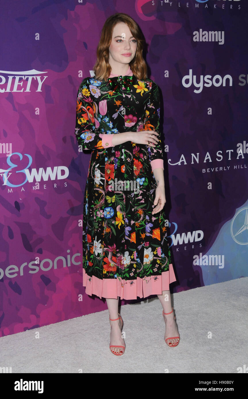 West Hollywood, CA, USA. 17th Nov, 2016. Emma Stone. Variety and WWD ...