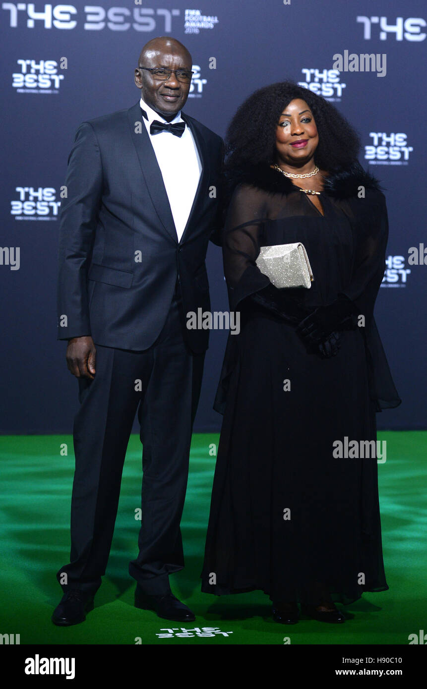 Zurich, Switzerland. 9th Jan, 2017. FIFA secretary general Fatma ...