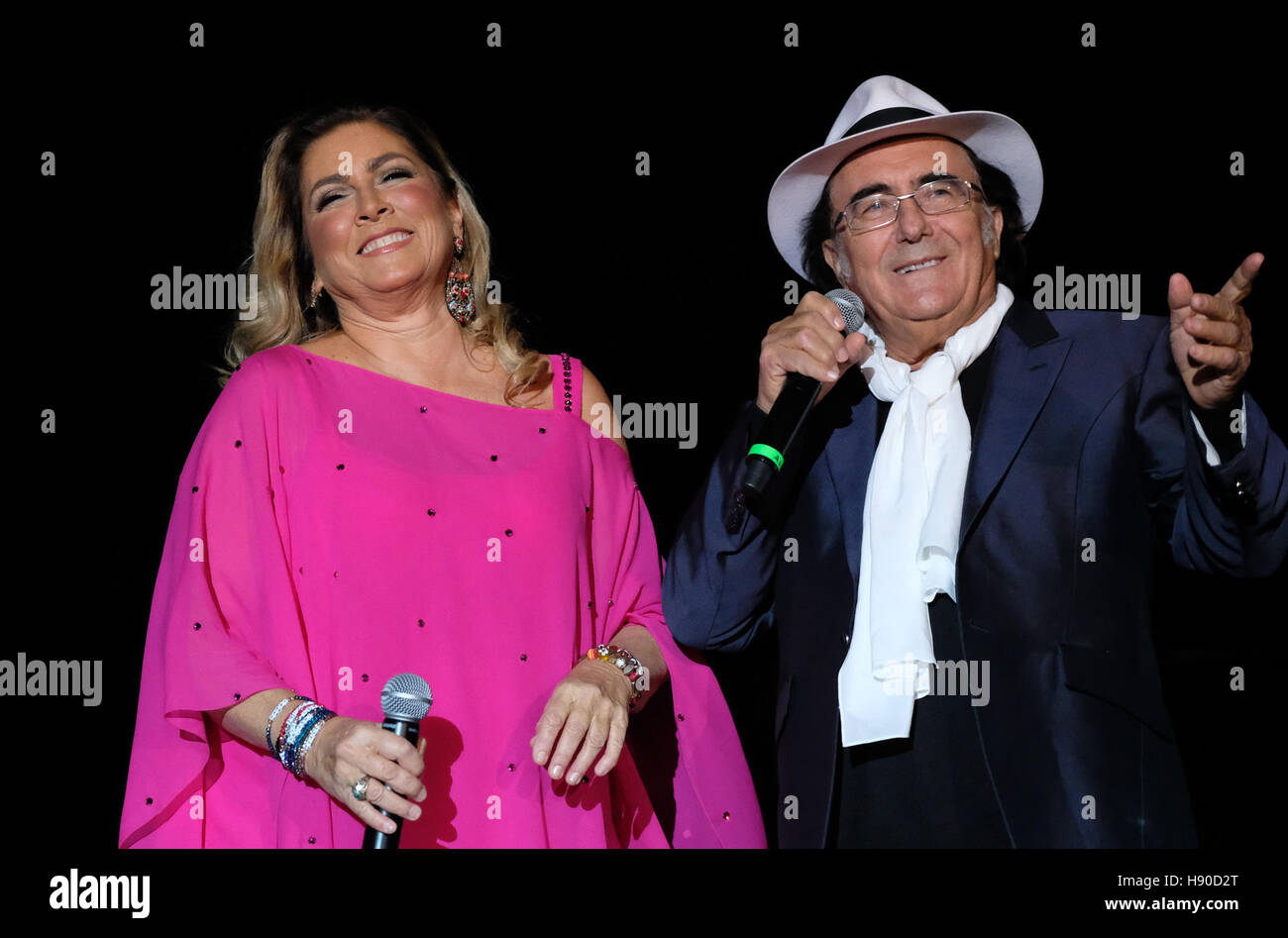 Leipzig, Germany. 06th Jan, 2017. Al Bano and Romina Power on stage ...