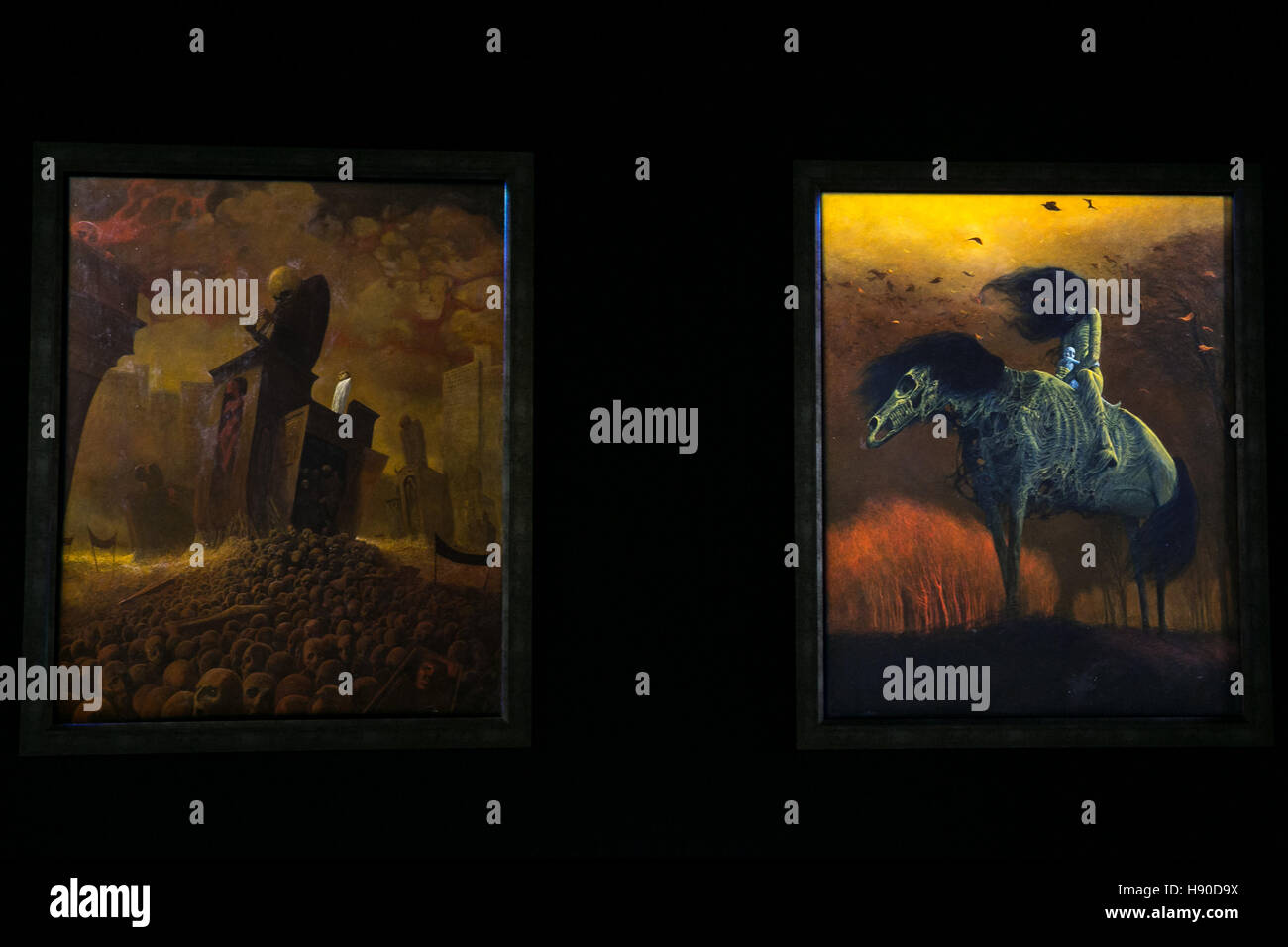 Exhibition of Zdzislaw Beksinski, Polish painter, photographer and ...