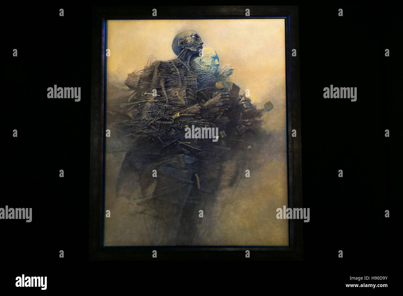 Exhibition of Zdzislaw Beksinski, Polish painter, photographer and ...