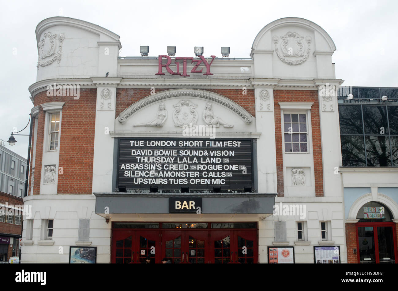 London, UK. 10th Jan, 2017. The Ritzy Cinema screens Bowie films in ...