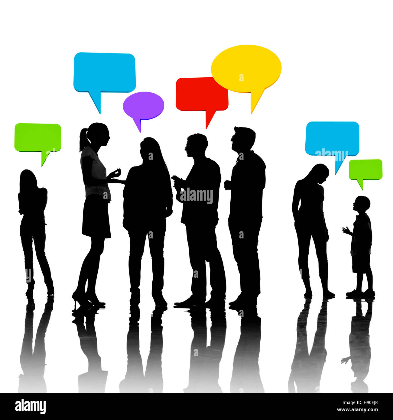Communication Community People Discussion Talking Concept Stock Photo ...