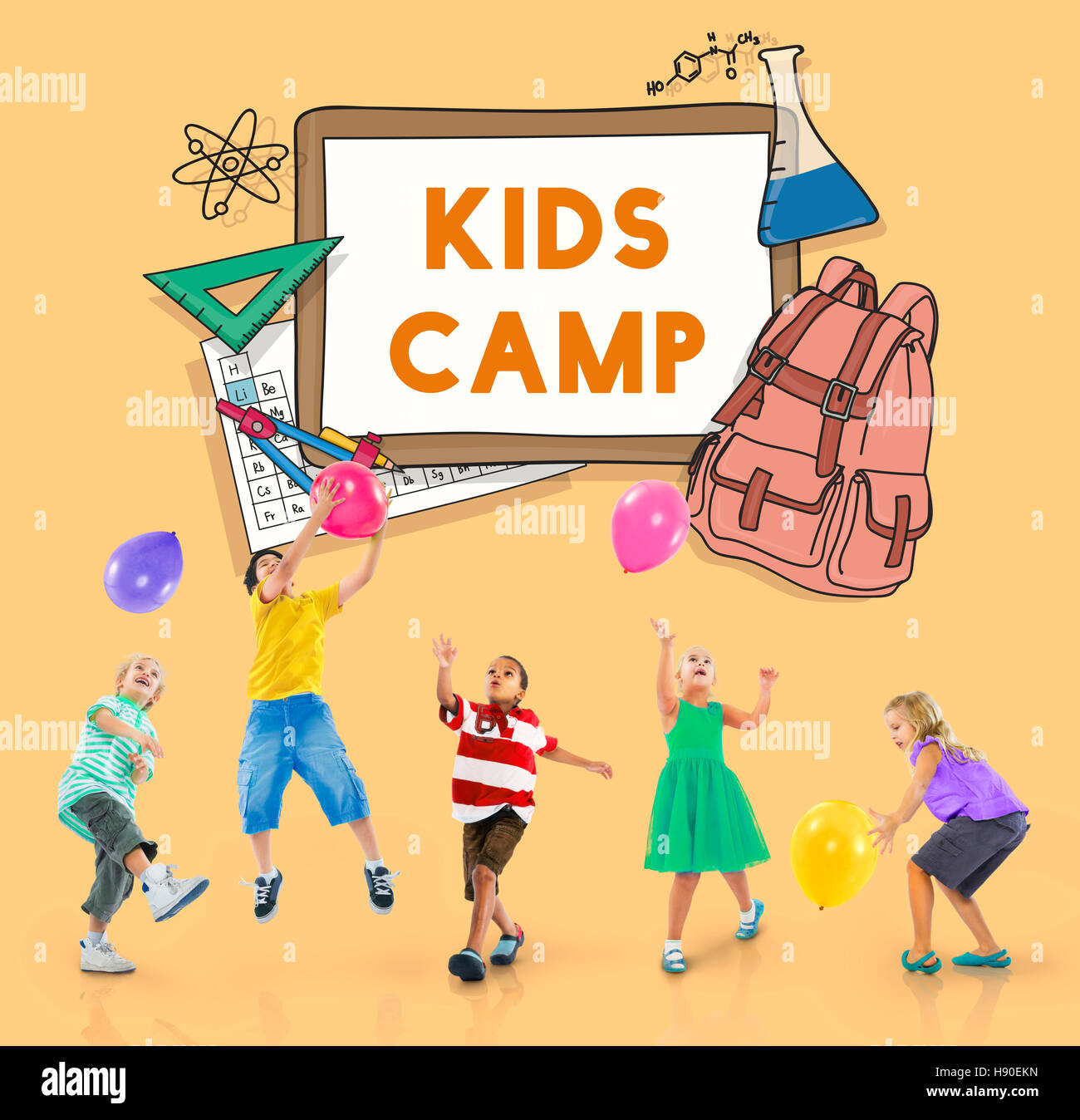 Learn Kids Camp Student Education Concept Stock Photo - Alamy