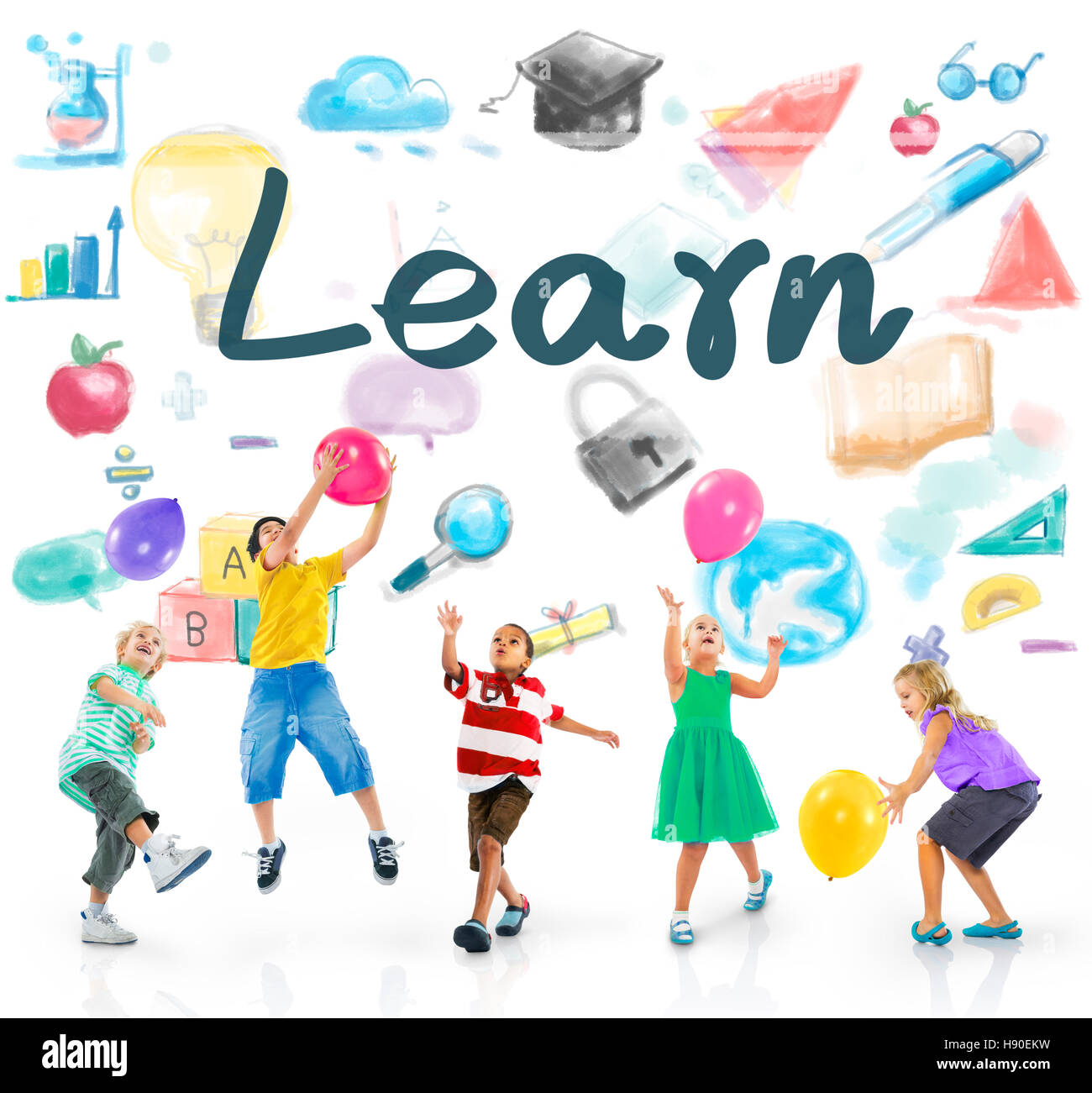 Learn Education Learning Progress Improvement Concept Stock Photo - Alamy