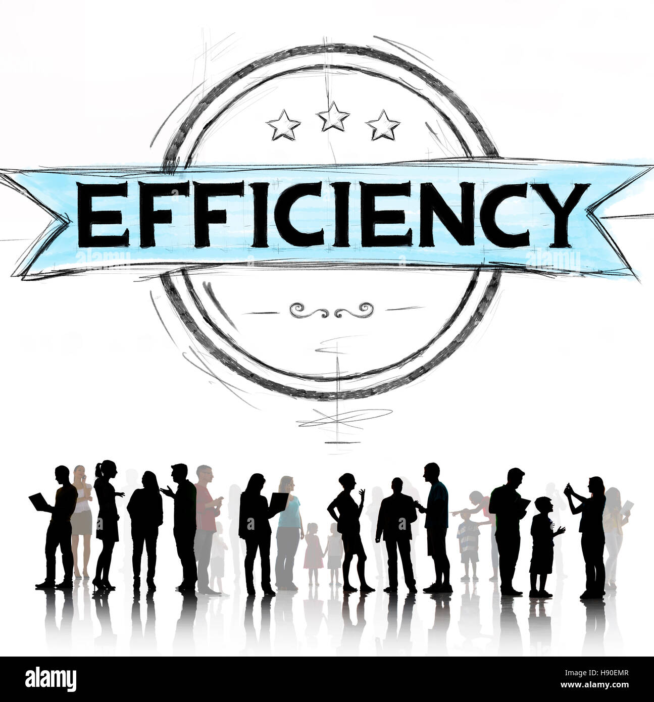 Efficiency Improvement Mission Motivation Development Concept Stock ...