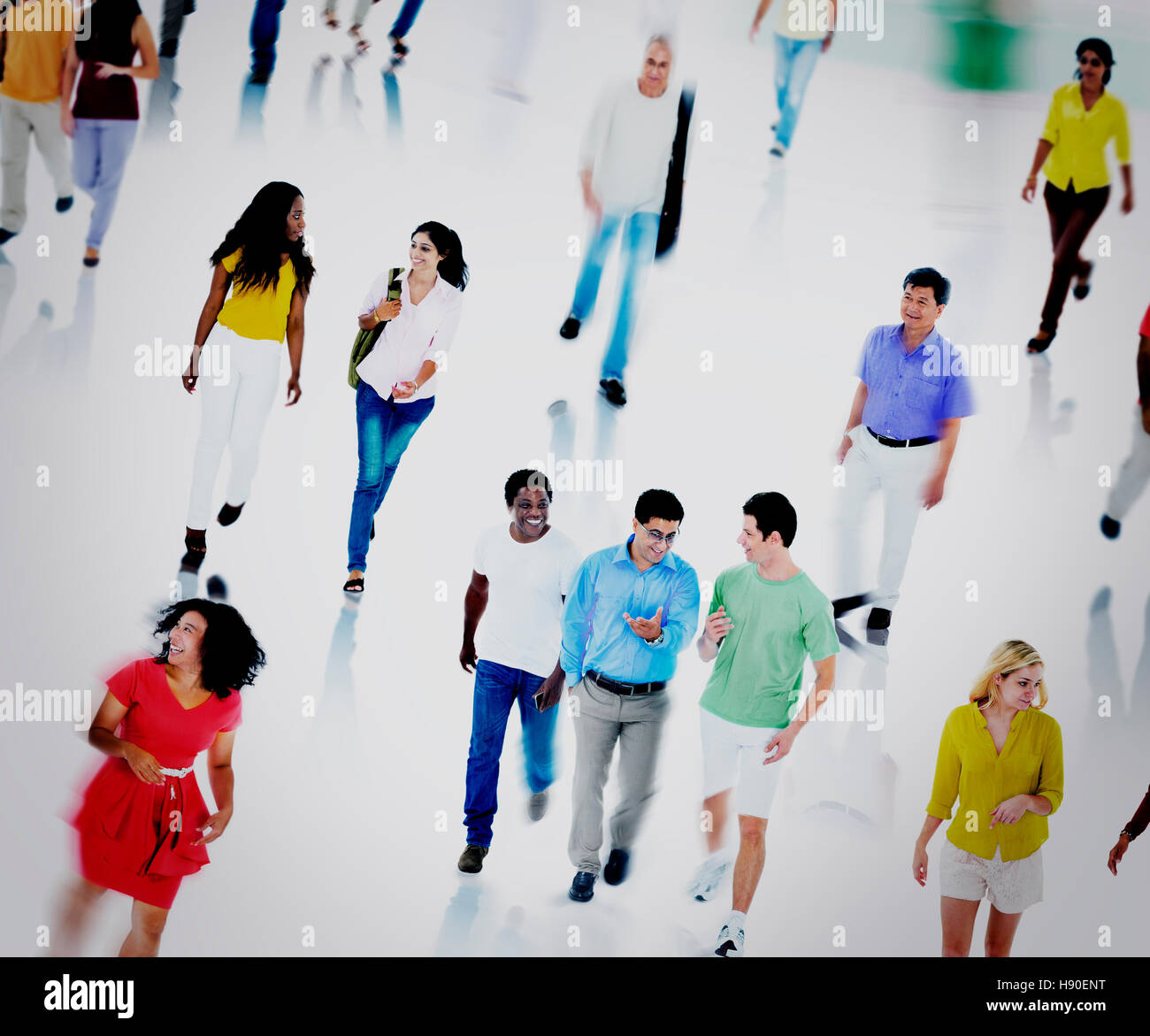 Asian people walking isolated hi-res stock photography and images - Alamy