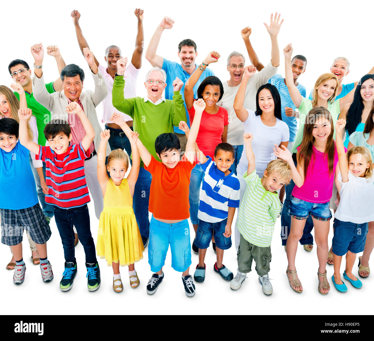 Group of People Community Celebration Happiness Concept Stock Photo - Alamy