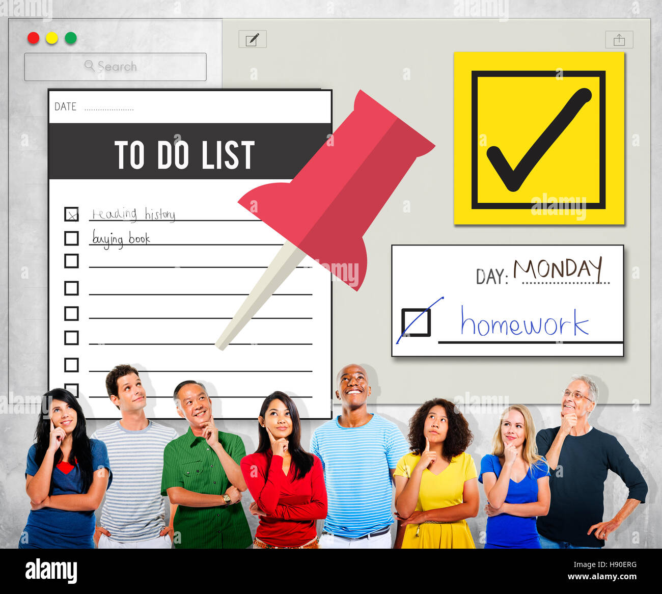 To Do List Time Management Concept Stock Photo - Alamy