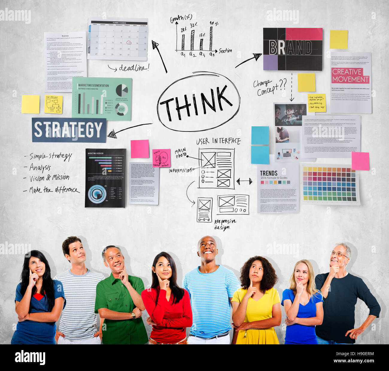 Thinking Determination inspiration Planning Concept Stock Photo - Alamy