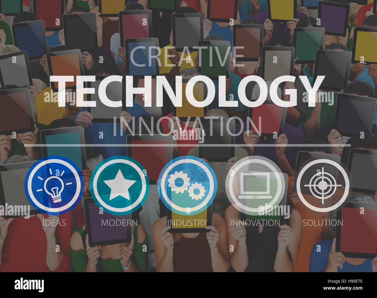 Creative Technology Innovation Media Digital Concept Stock Photo - Alamy