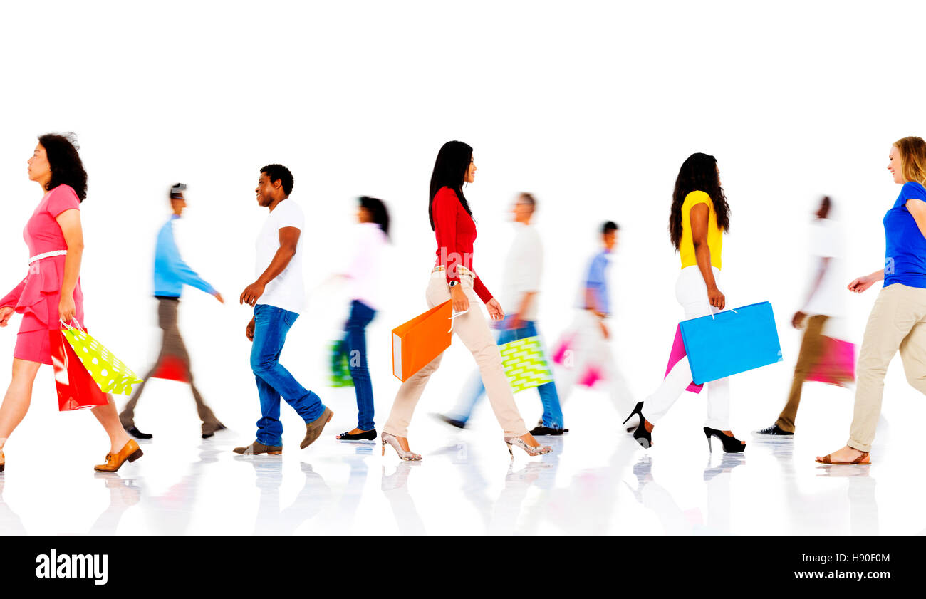 Shopping Purchase Retail Customer Consumer Sale Concept Stock Photo - Alamy