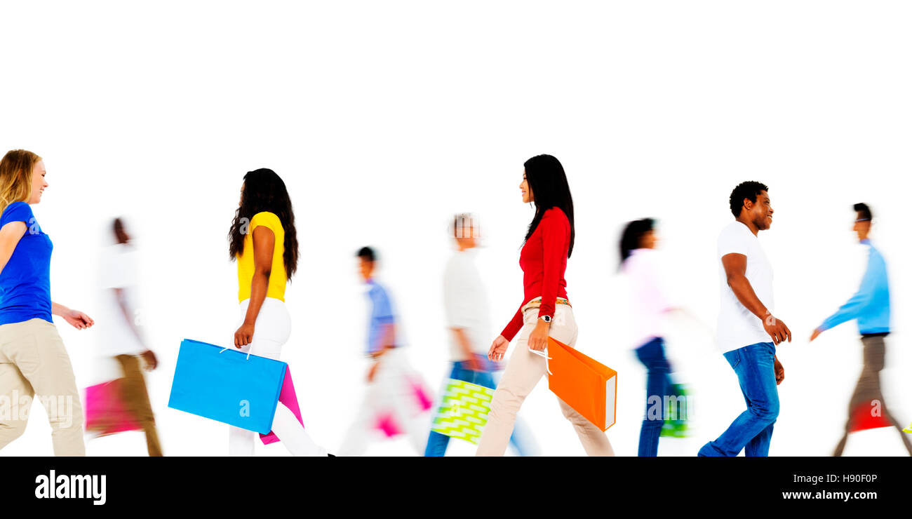 Shopping Purchase Retail Customer Consumer Sale Concept Stock Photo - Alamy
