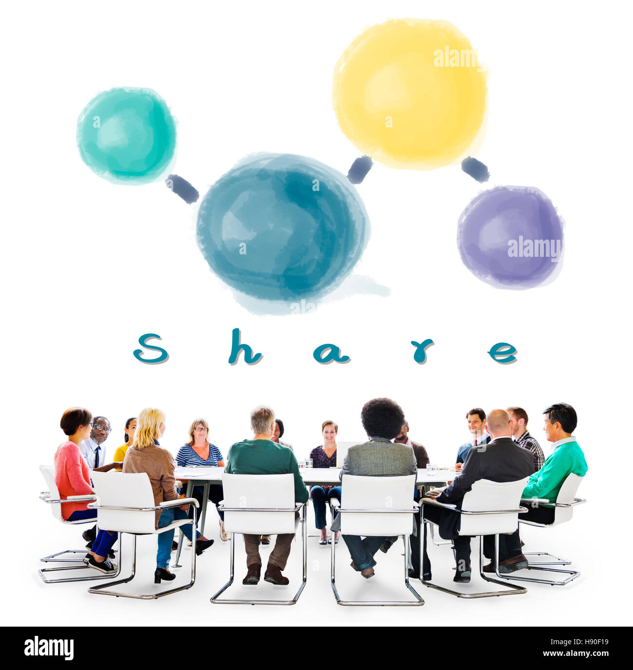 Sharing on social media Cut Out Stock Images & Pictures - Alamy