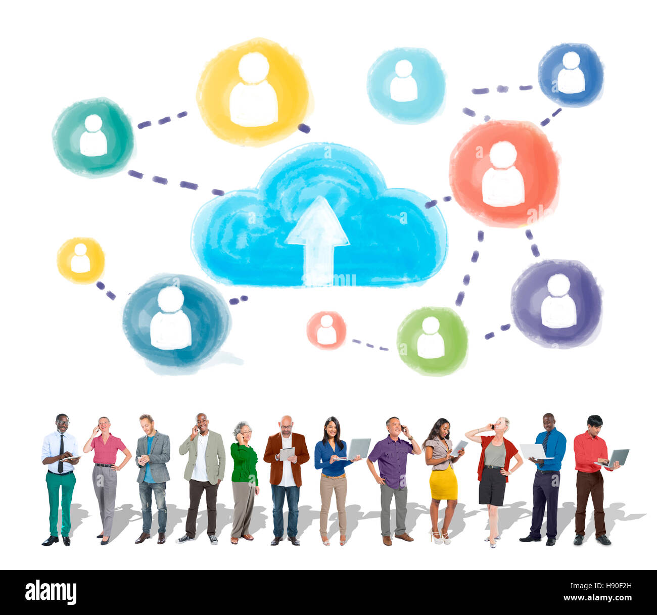 Cloud Networking Communication Connection Concept Stock Photo - Alamy