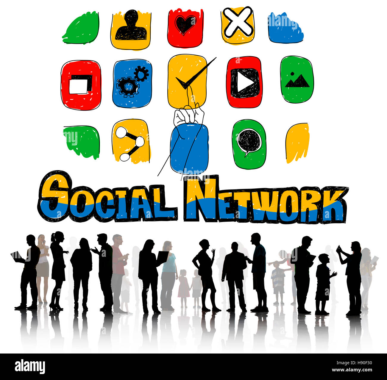 Social media cloud hi-res stock photography and images - Alamy