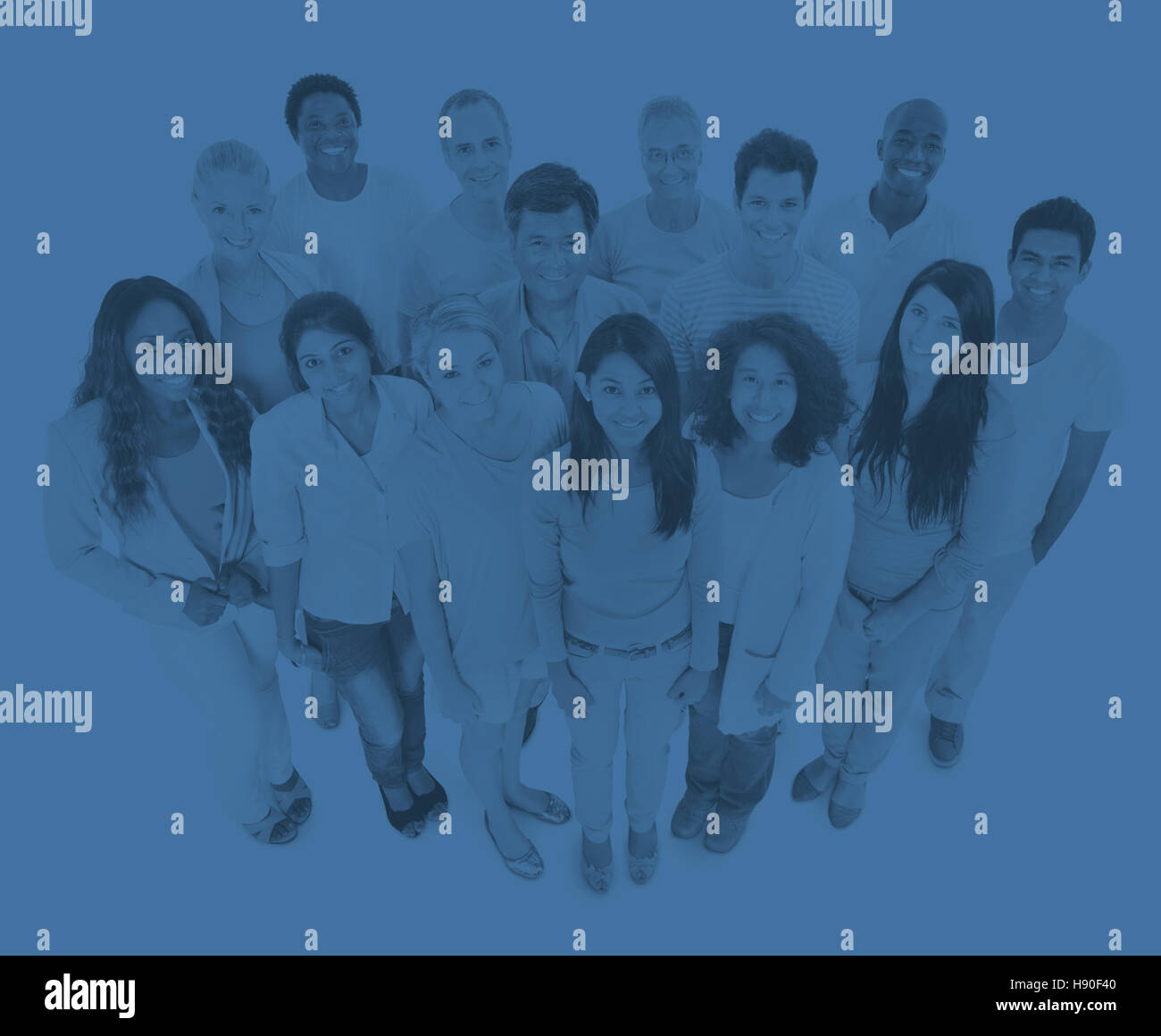 Large Group People Healthy Happiness Togetherness Concept Stock Photo ...