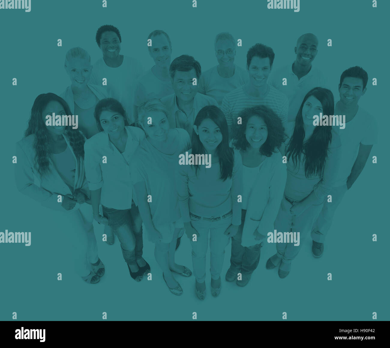 Large Group People Healthy Happiness Togetherness Concept Stock Photo ...