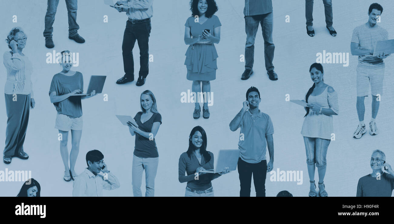 Communication Group of People Connection Technology Concept Stock Photo ...