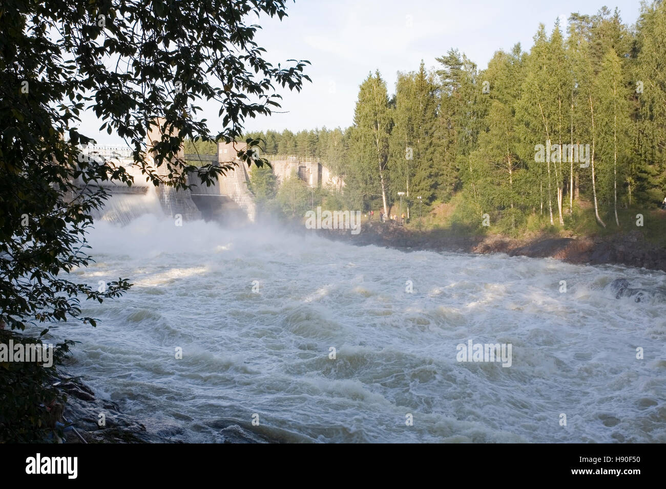 Imatrankoski rapids, Imatra Finland Stock Photo - Alamy