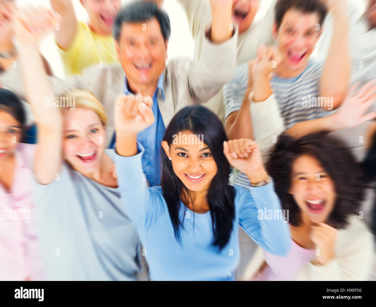 Group of People Community Celebration Success Concept Stock Photo - Alamy
