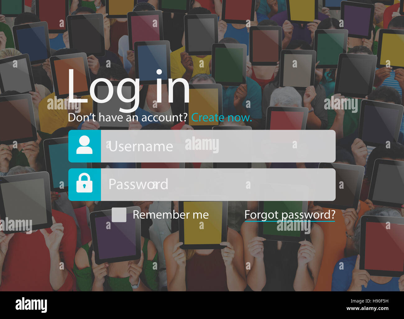 Log In Sign Up Register Account Page Concept Stock Photo - Alamy