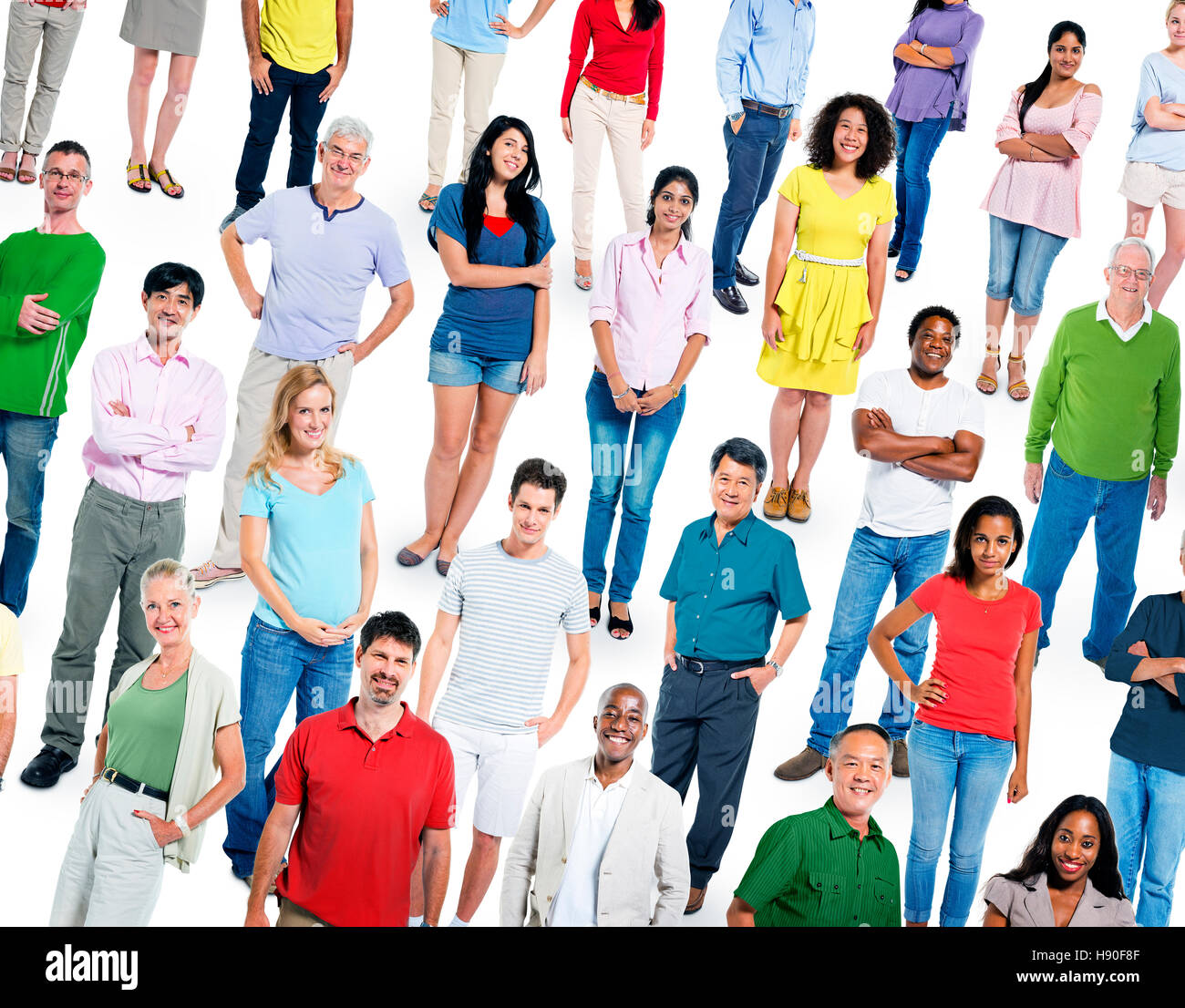 Diverse Multi-Ethnic People Community Crowd Concept Stock Photo - Alamy