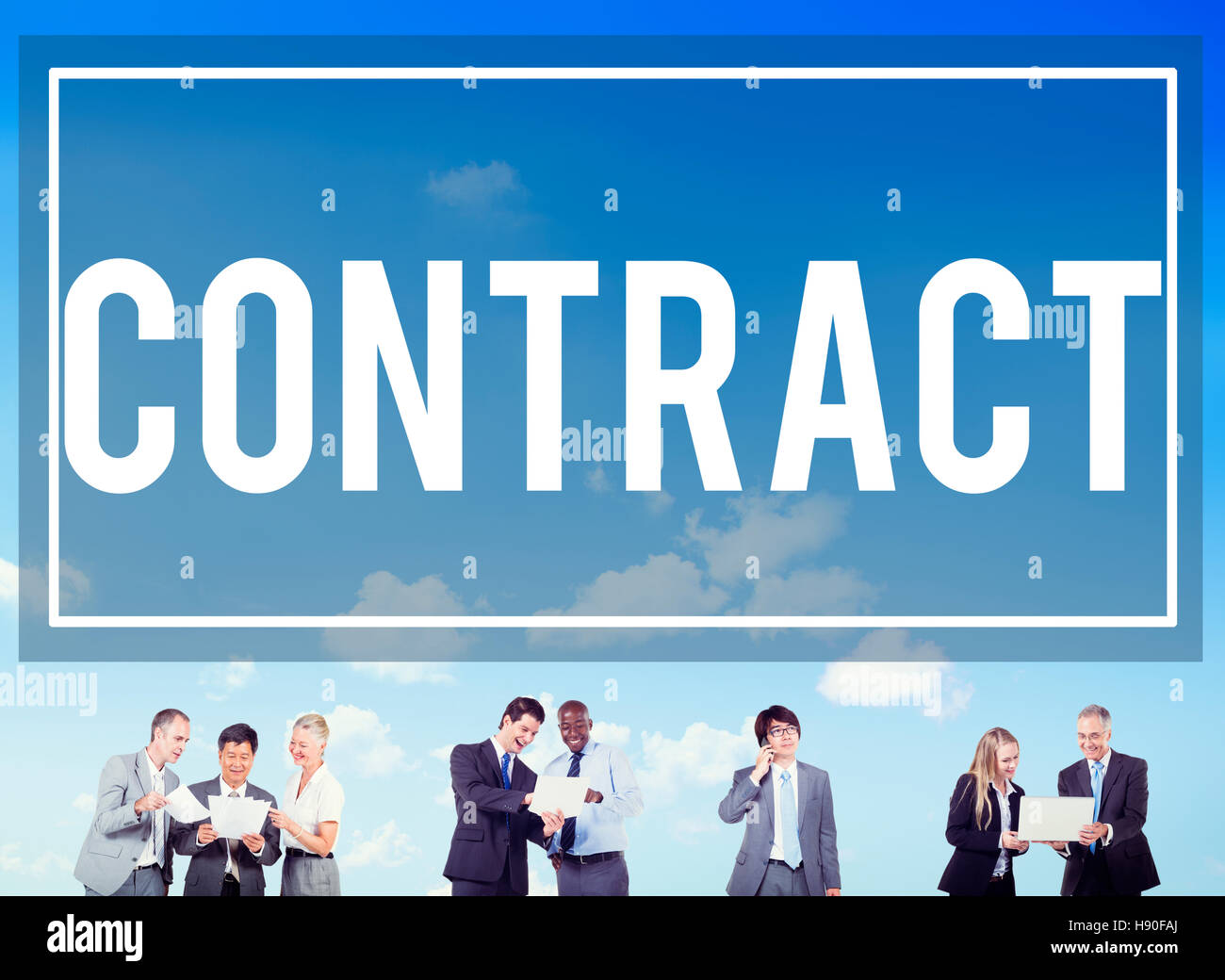 Contract Deal Agreement Negotiation Commitment Concept Stock Photo - Alamy