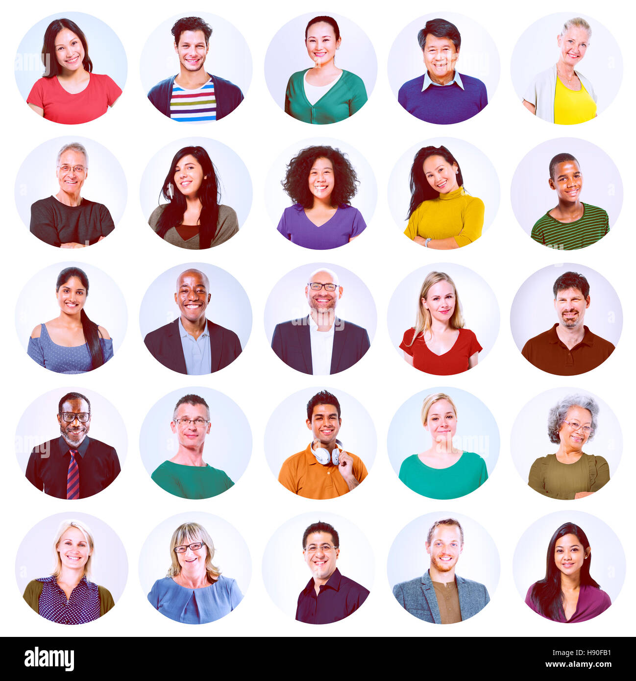 Diverse People Multi Ethnic Variation Casual Concept Stock Photo - Alamy