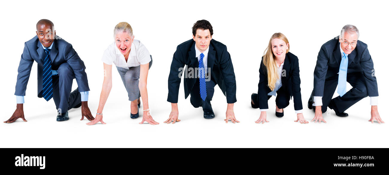Business People Challenge Competition Startup Concept Stock Photo - Alamy