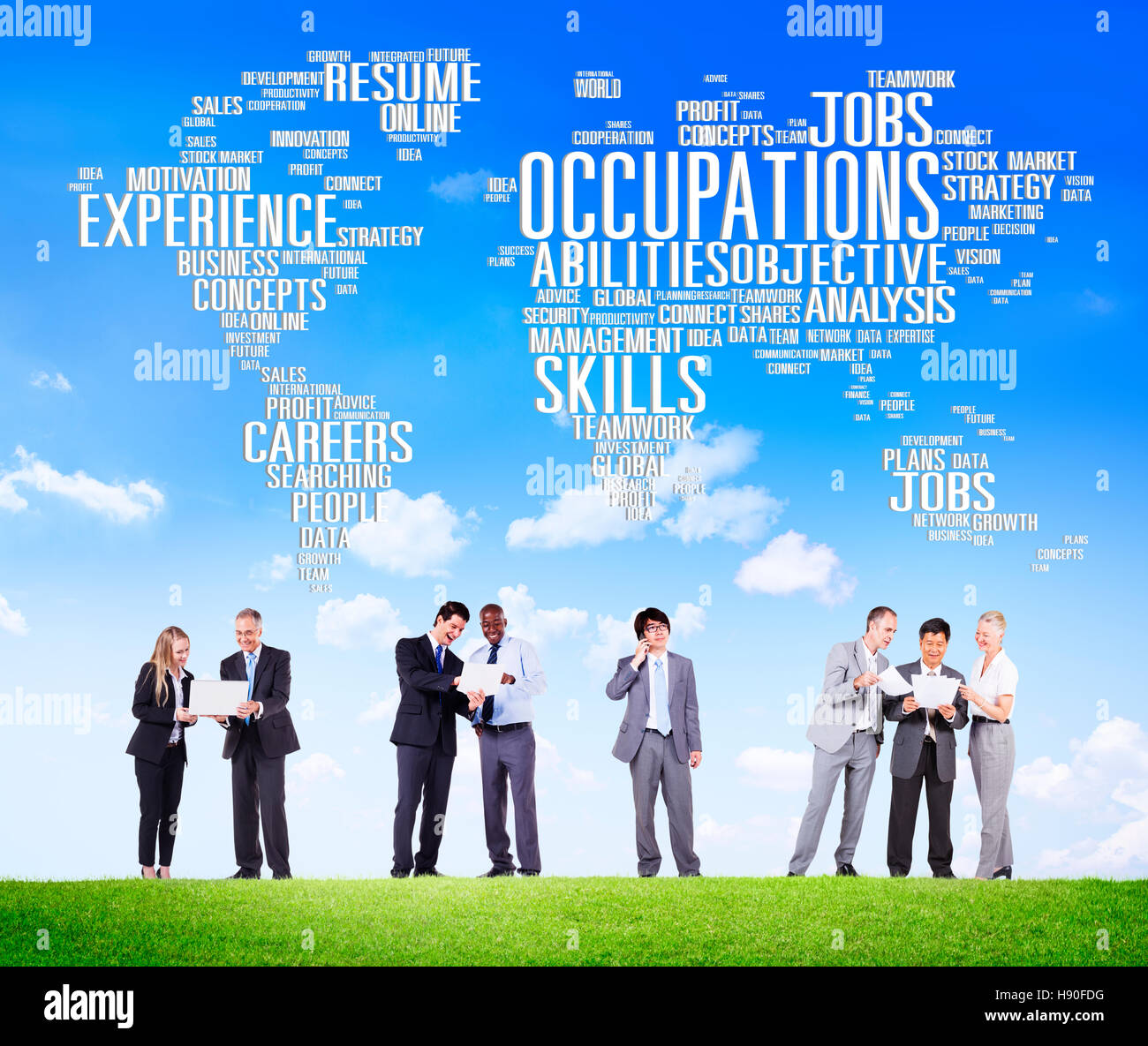 Occupation Job Careers Expertise Human Resources Concept Stock Photo ...